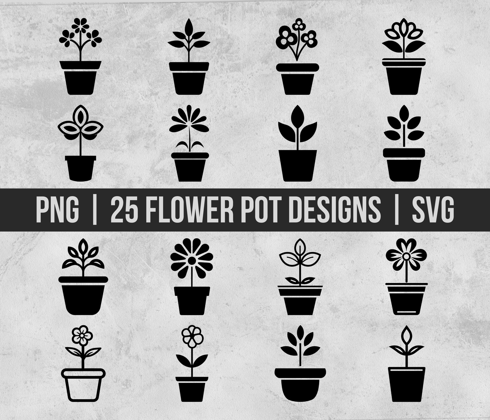 Houseplant SVG, House Plant SVG, Potted Plant SVG, House Plant Clip Art ...