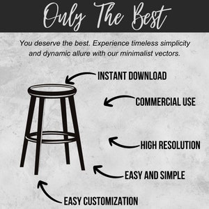 Stool SVG, Stool Cricut, Stool Silhouette, Stool Cut File, Stool Clip ...