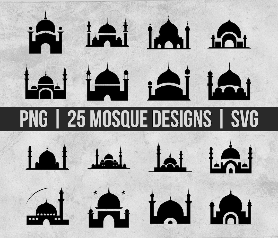 Mosque SVG, Mosque Silhouette, Islamic SVG, Islam SVG, Mosque, Mosque ...