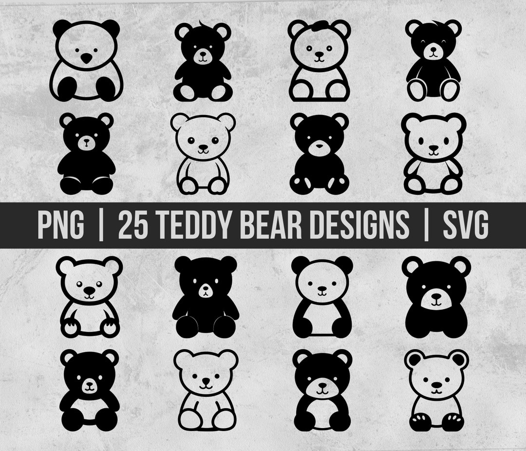 Teddy Bear Svg, Teddy Bear Clipart, Teddy Bear Download, Teddy Bear Png ...