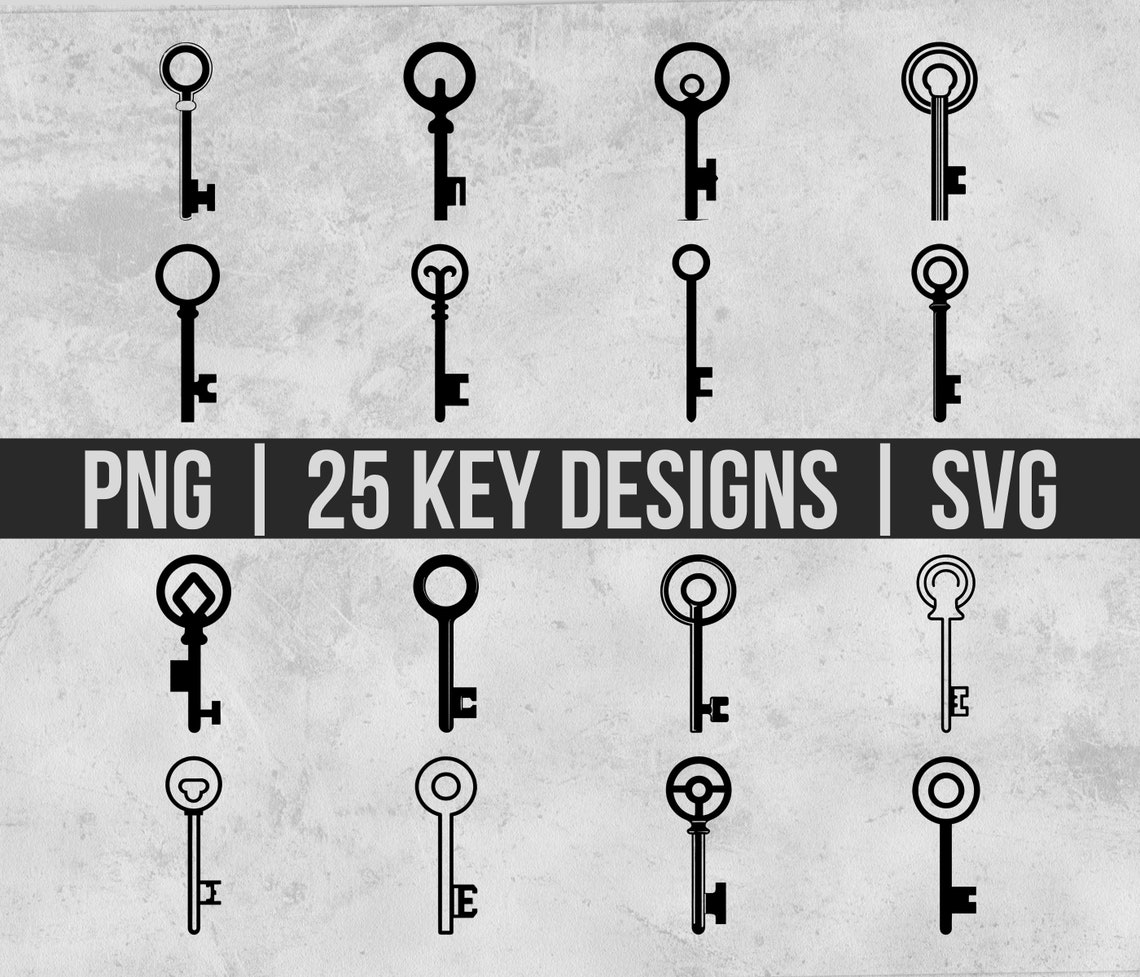 Key SVG, Key Clipart, Keys SVG Bundle, Key Vector, Key Cut File, Key ...