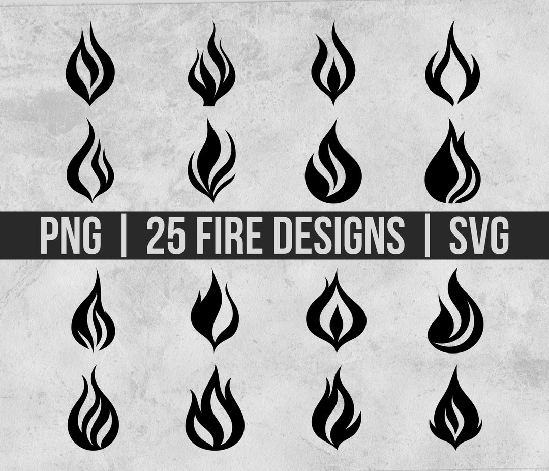 FIRE SVG Bundle, FIRE Clipart, Fire Svg Files, Fire Flames Svg, Fire ...