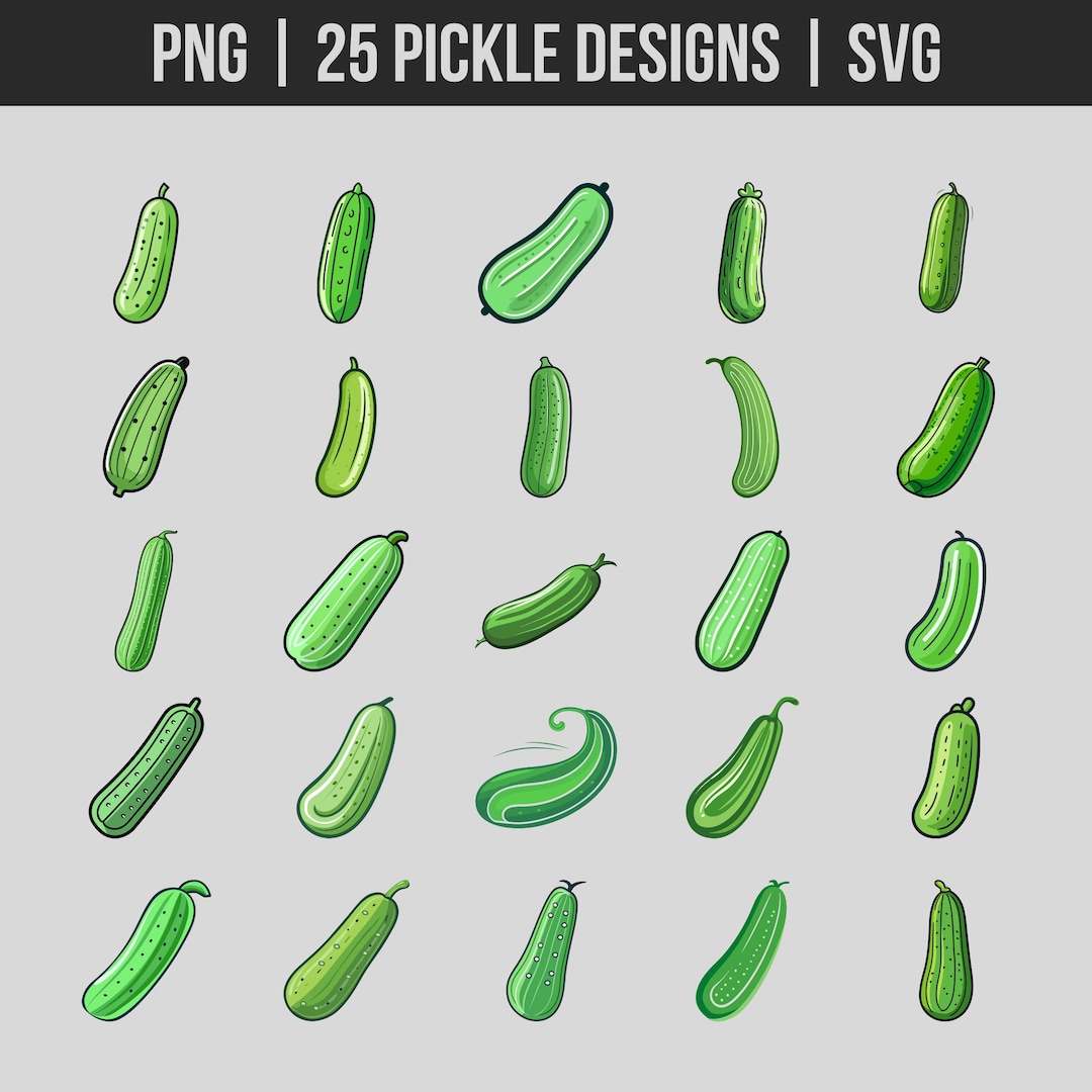 Pickle Svg, Instant Download, Pickle Png, Pickle Clipart, Pickle Lover ...