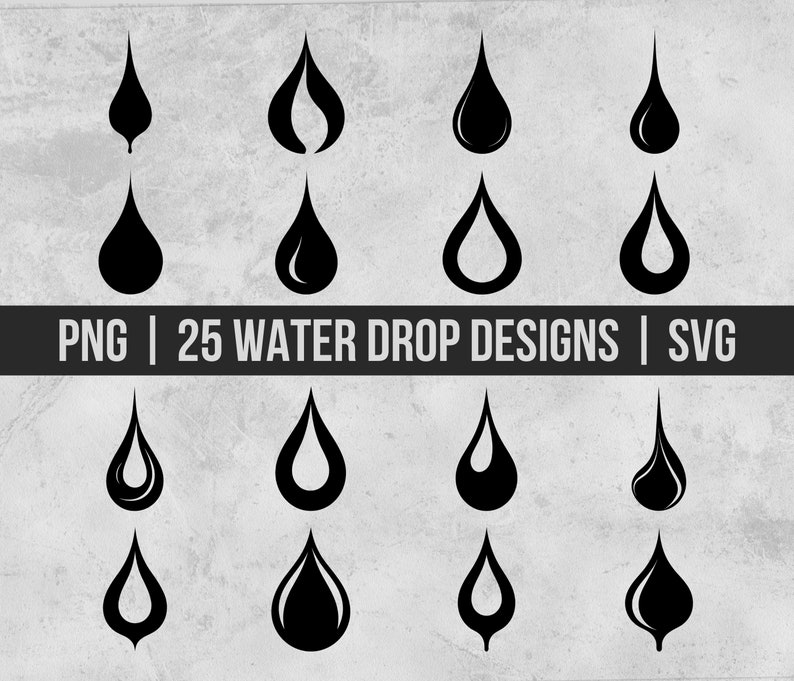 Water Drop SVG, Water Drop Clipart, Raining SVG, Rain Drops SVG ...