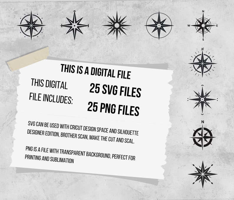 Compass SVG, Nautical Compass SVG, Compass PNG, Compass Cricut, Sea ...