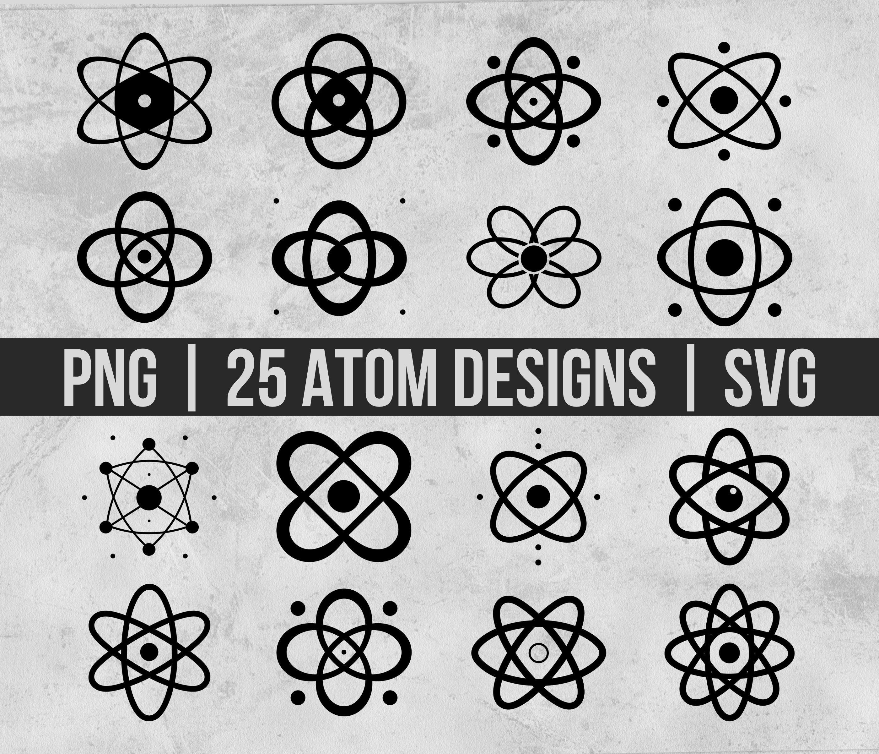 Atom SVG Science SVG Atomic SVG Atom Clip Art Atom - Etsy