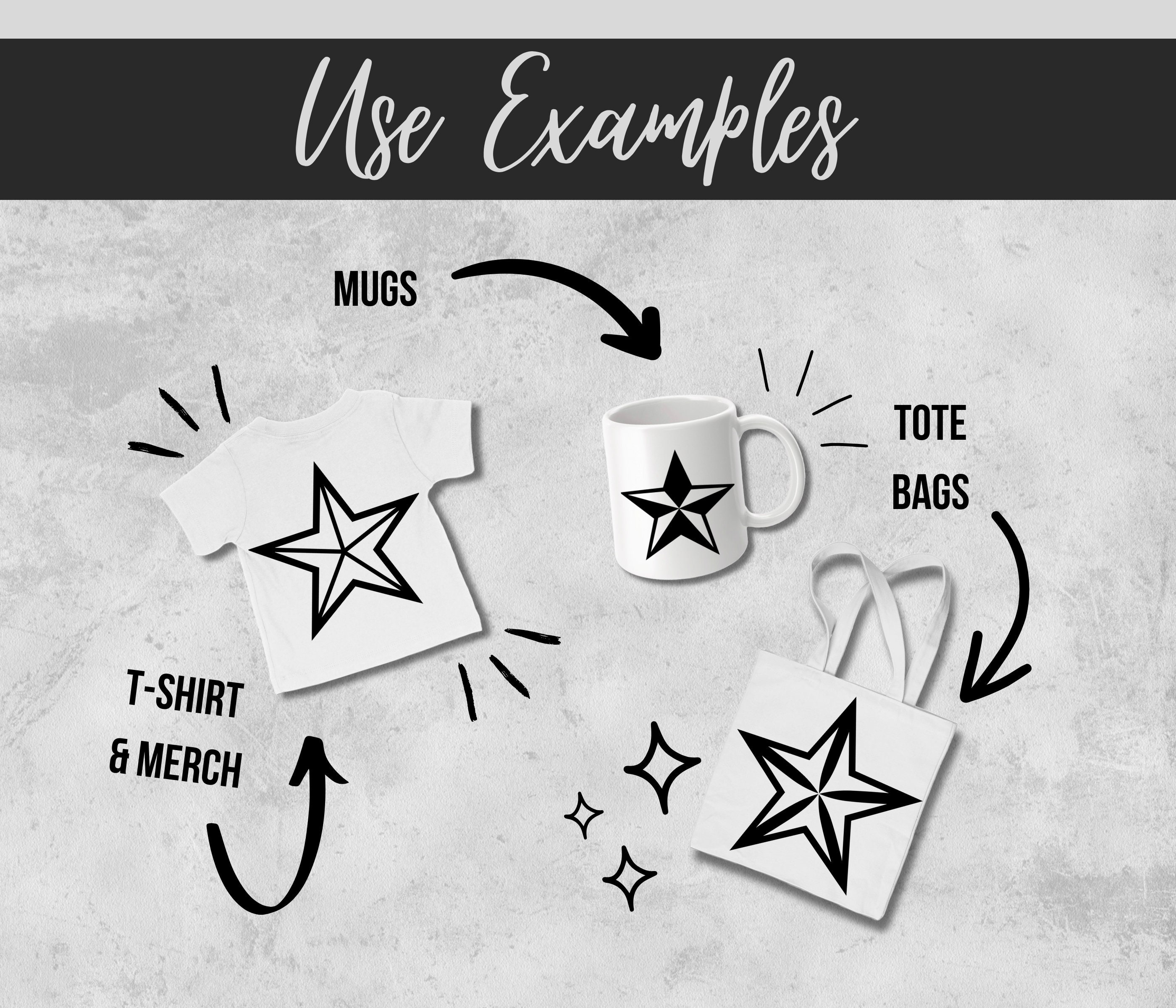 Star Svg Bundle Transparent Stars Stars Silhouette Star - Etsy