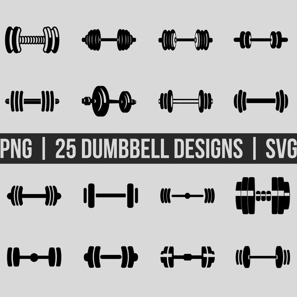 Dumb Bell Svg - Etsy