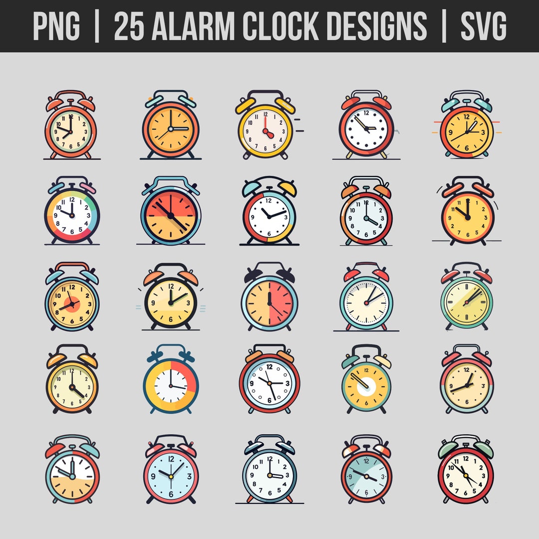 Alarm Clock, Clock Svg, Time Clock, Time Clipart, Clock Png, Clock ...