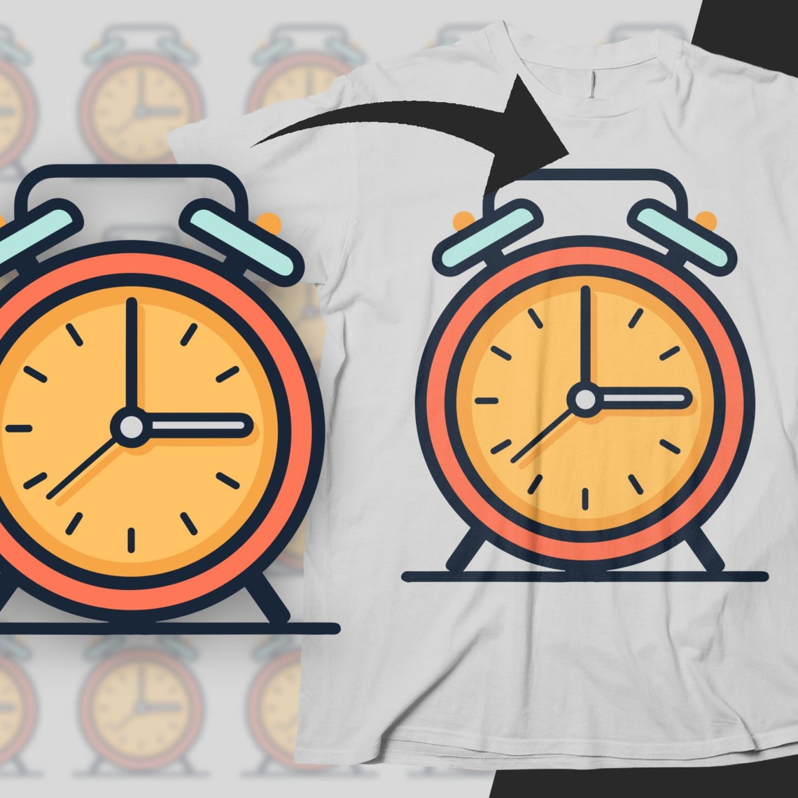 Alarm Clock Clock Svg Time Clock Time Clipart Clock Png - Etsy