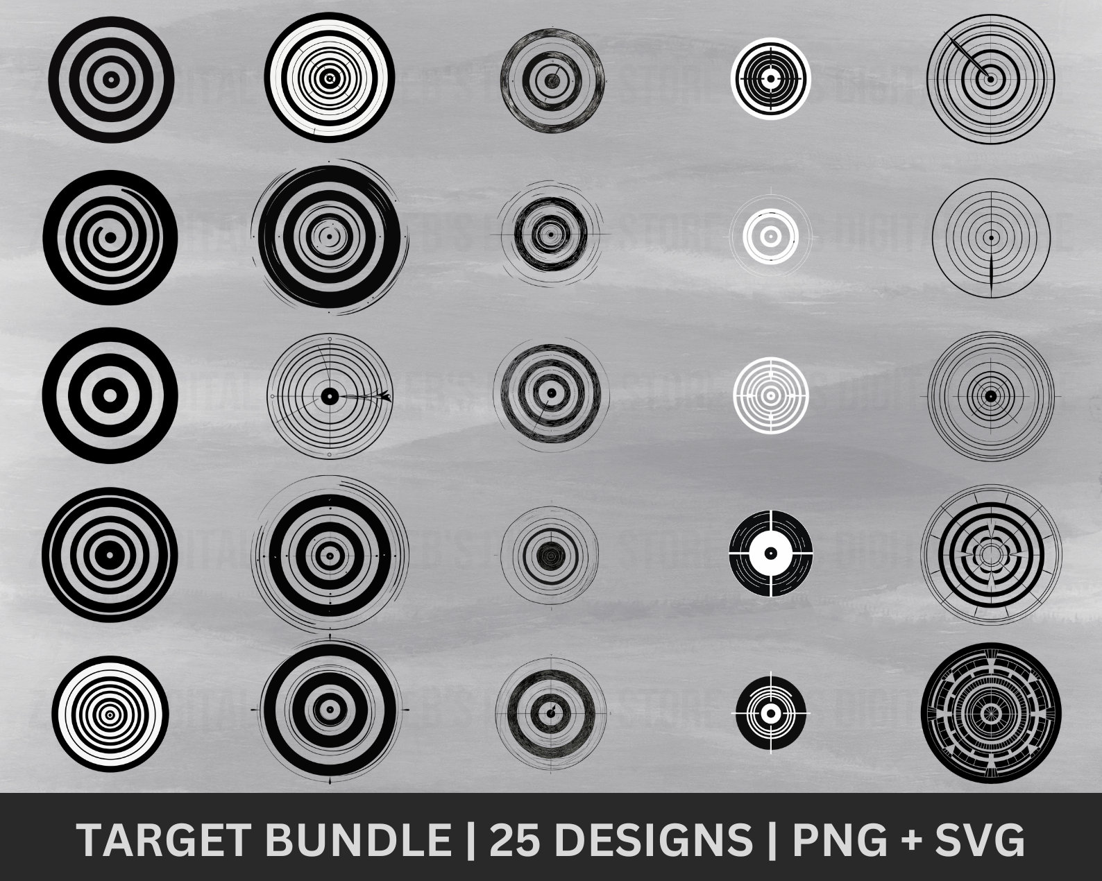 Target SVG, Bullseye SVG, Shooting Target SVG, Target Cricut, Clipart ...
