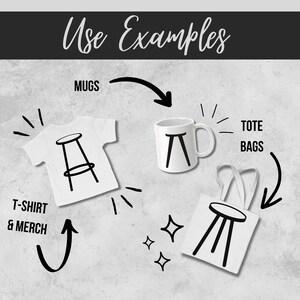 Stool SVG, Stool Cricut, Stool Silhouette, Stool Cut File, Stool Clip ...