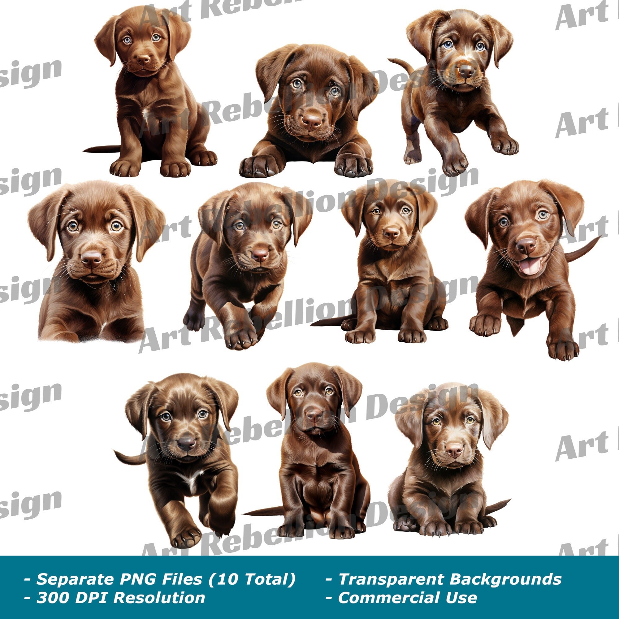 Chocolate Labrador Puppy Clipart - Cute Puppy Dog Clip Art in PNG ...