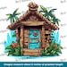 The Tiki Collection Clipart - 50 Cute Tiki Clip Art in PNG - Instant ...