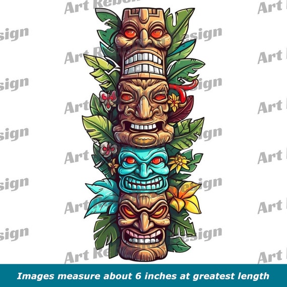 Cute Tiki Man Tattoo