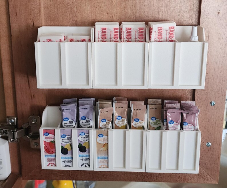 2 Flavor Water Flavor Packet Organizer - Set of 3 - Mounts Out of the ...