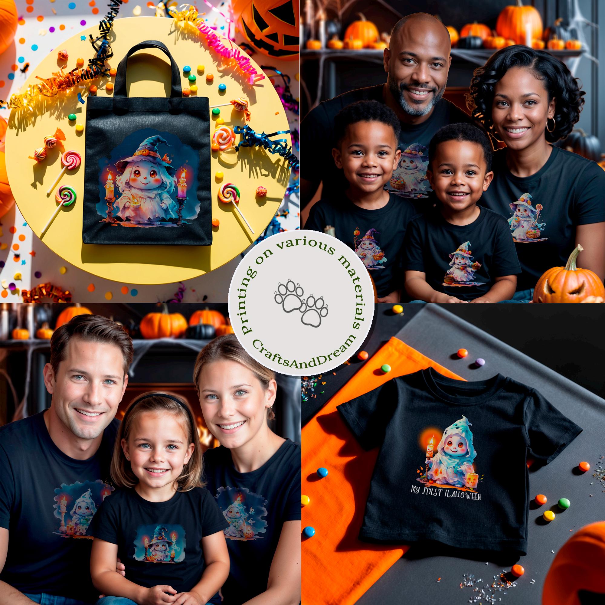 Cute Ghosts Watercolor Clipart | Halloween PNG | Kawaii Ghosts ...