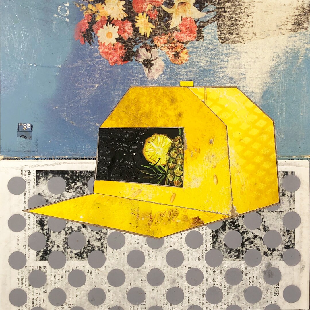 Vintage Album Cover Collage Art: Pineapple Trucker Hat - Etsy