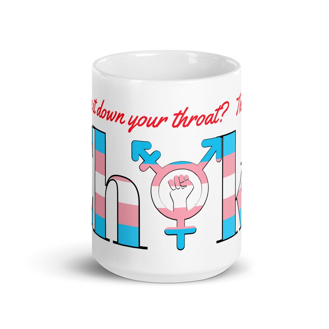 Choke Trans Pride Mug | Transgender Awareness Coffee Cup | LGBTQ Pride ...