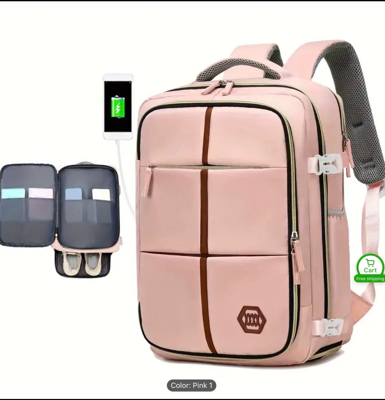 Multifunctional Travel Backpack, Airline-approved Laptop Schoolbag ...