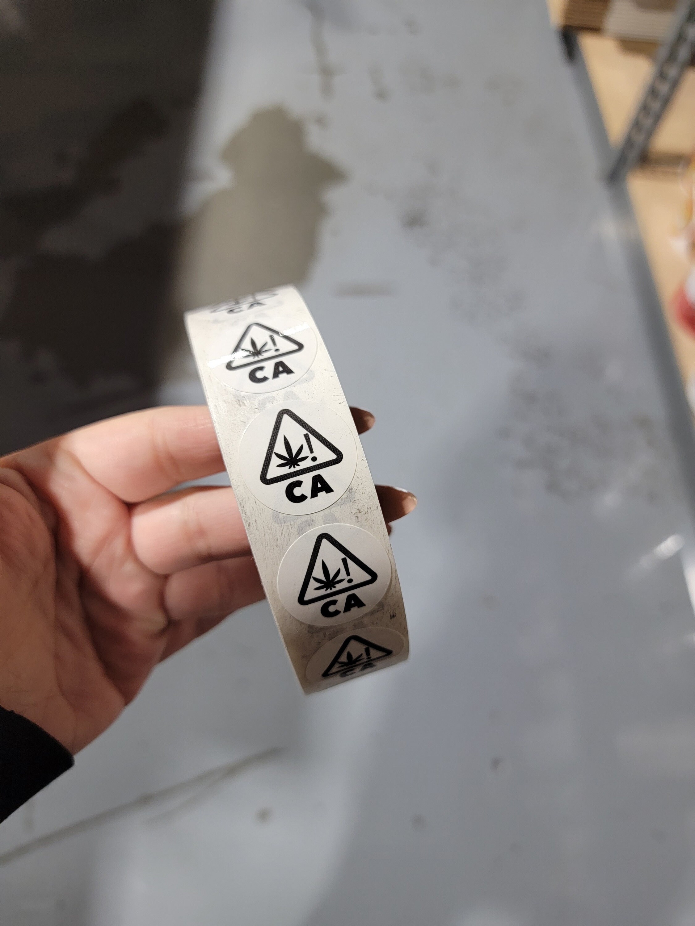 CA Logo Sticker Label Printed Ready to Go Roll - Etsy