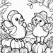 Fall Turkey Coloring Pages for Kids - Etsy