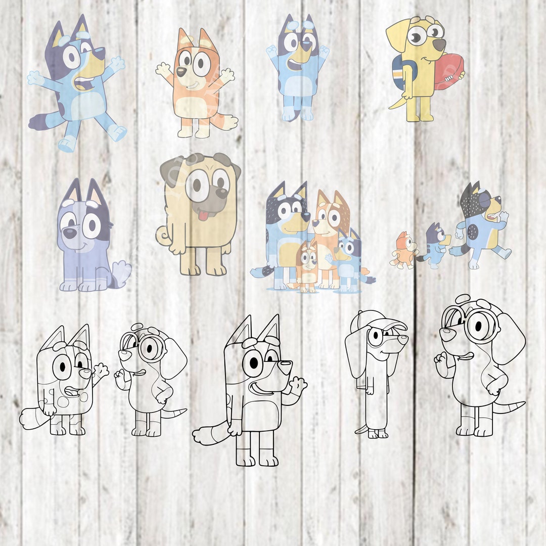 Bluey Svg Bluey Png Bluey Birthday Bluey Shirt Bluey - Etsy Denmark