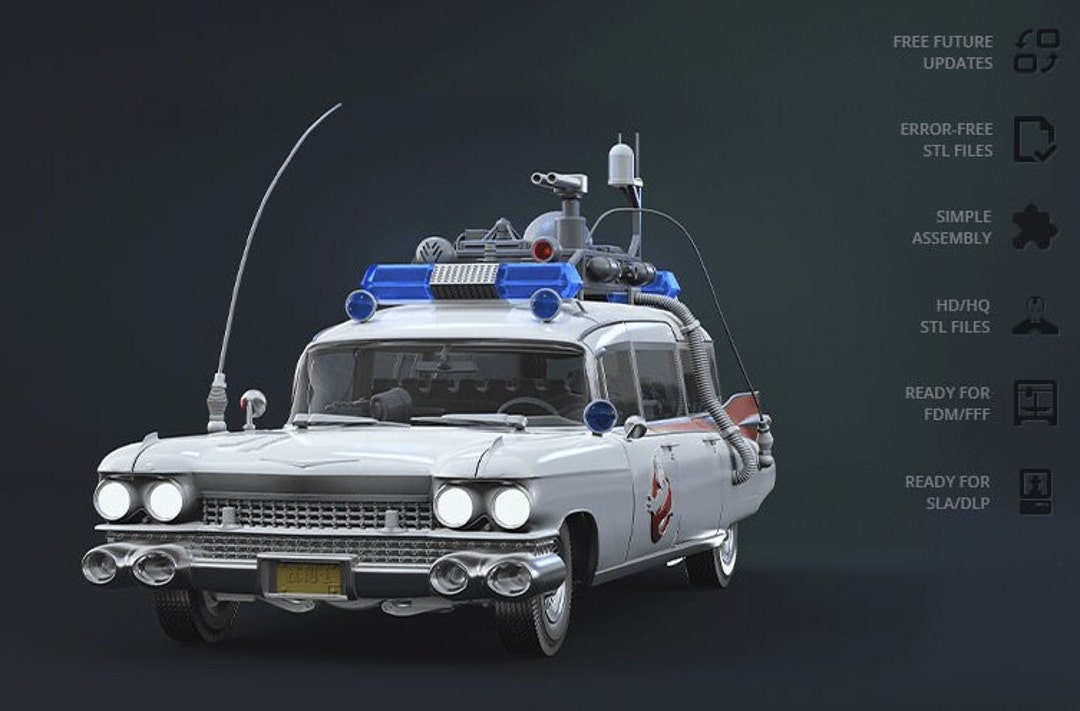 Ghostbusters Ecto-1 Car 3d Print Model Stl File - Etsy