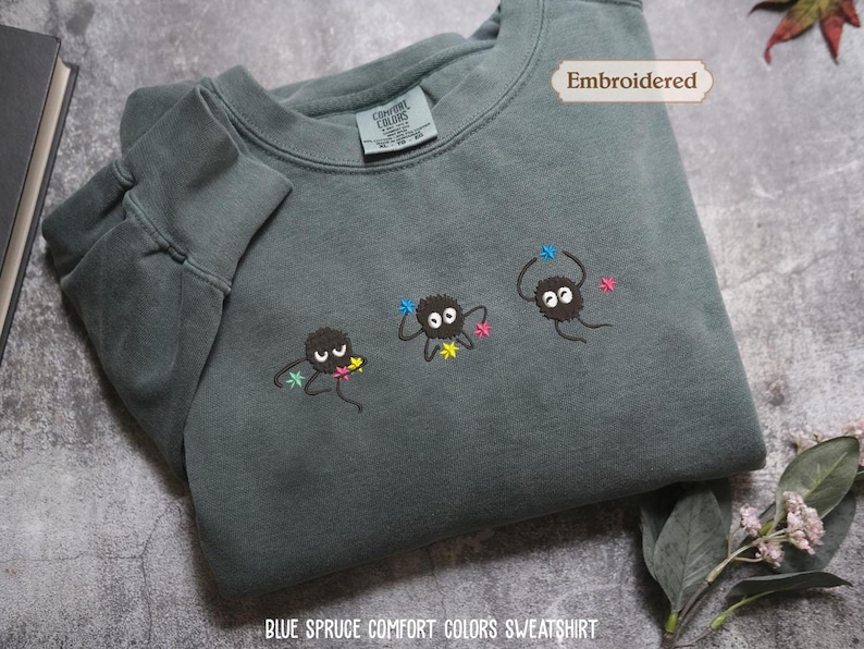 Embroidered Sprites Cozy Comfort Colors® Shirt– Studio Inspired ...