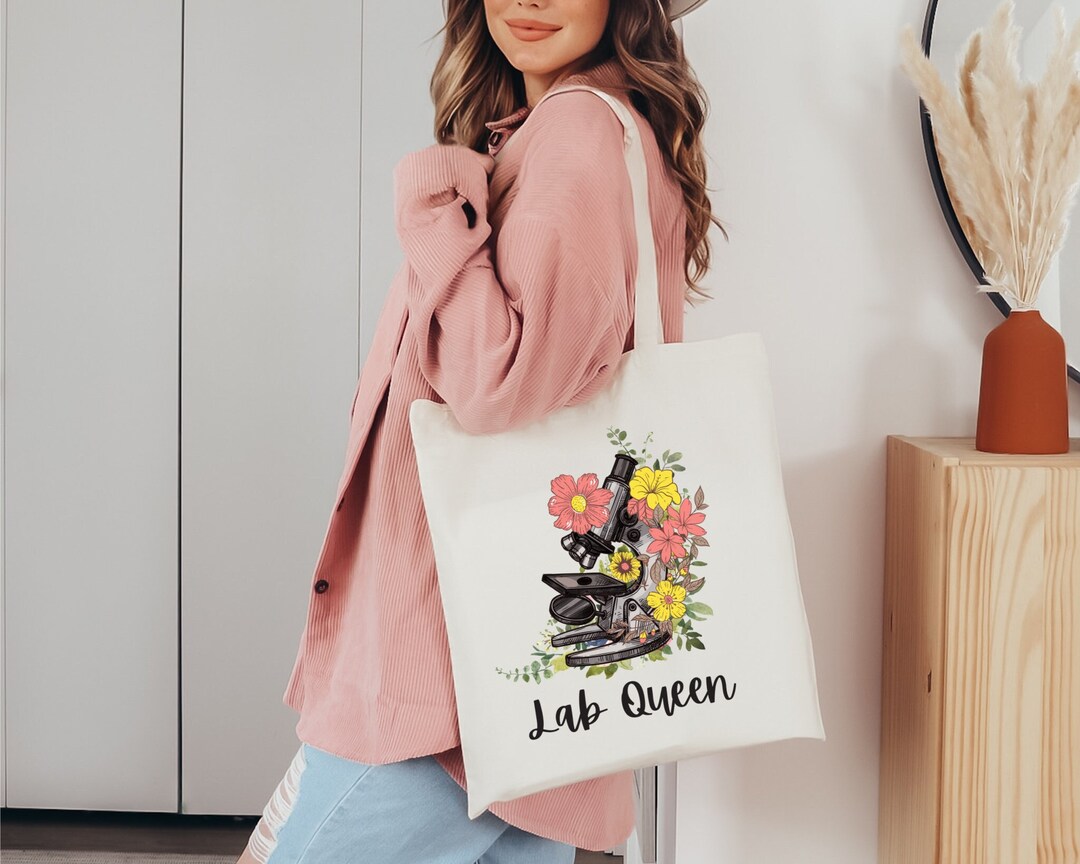 Lab Queen Bag, Science Tote Bag, Biology Gift, Medical Laboratory, Lab ...
