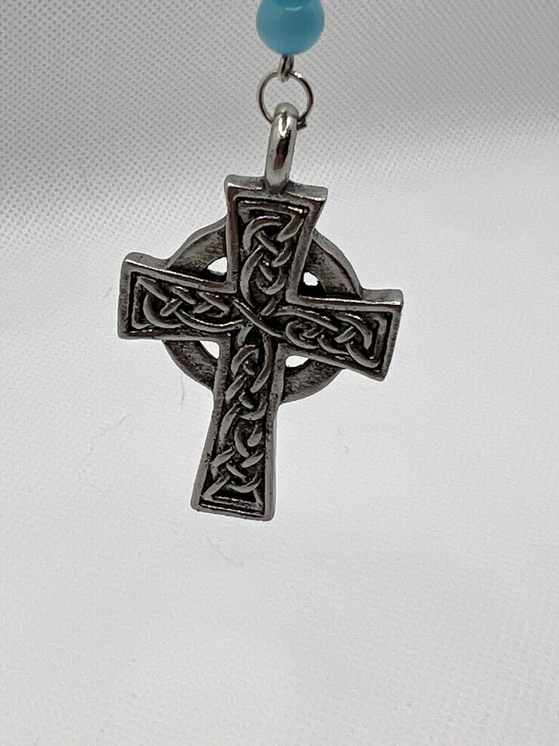 Cobalt Blue Anglican Rosary Celtic Cross Protestant Prayer - Etsy