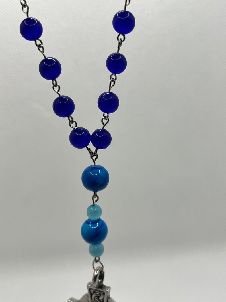 Cobalt Blue Anglican Rosary Celtic Cross Protestant Prayer - Etsy