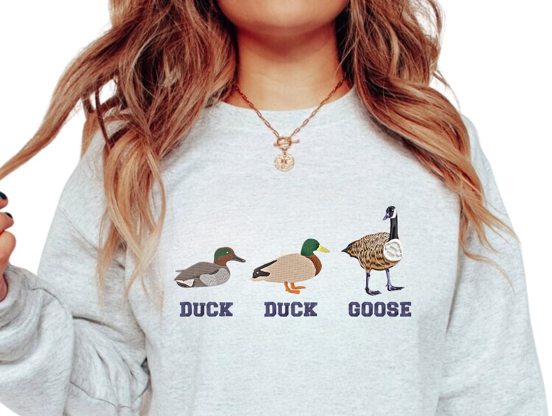 Duck Sweatshirt,canada Geese Sweatshirt,silly Goose Sweatshirt,goose ...