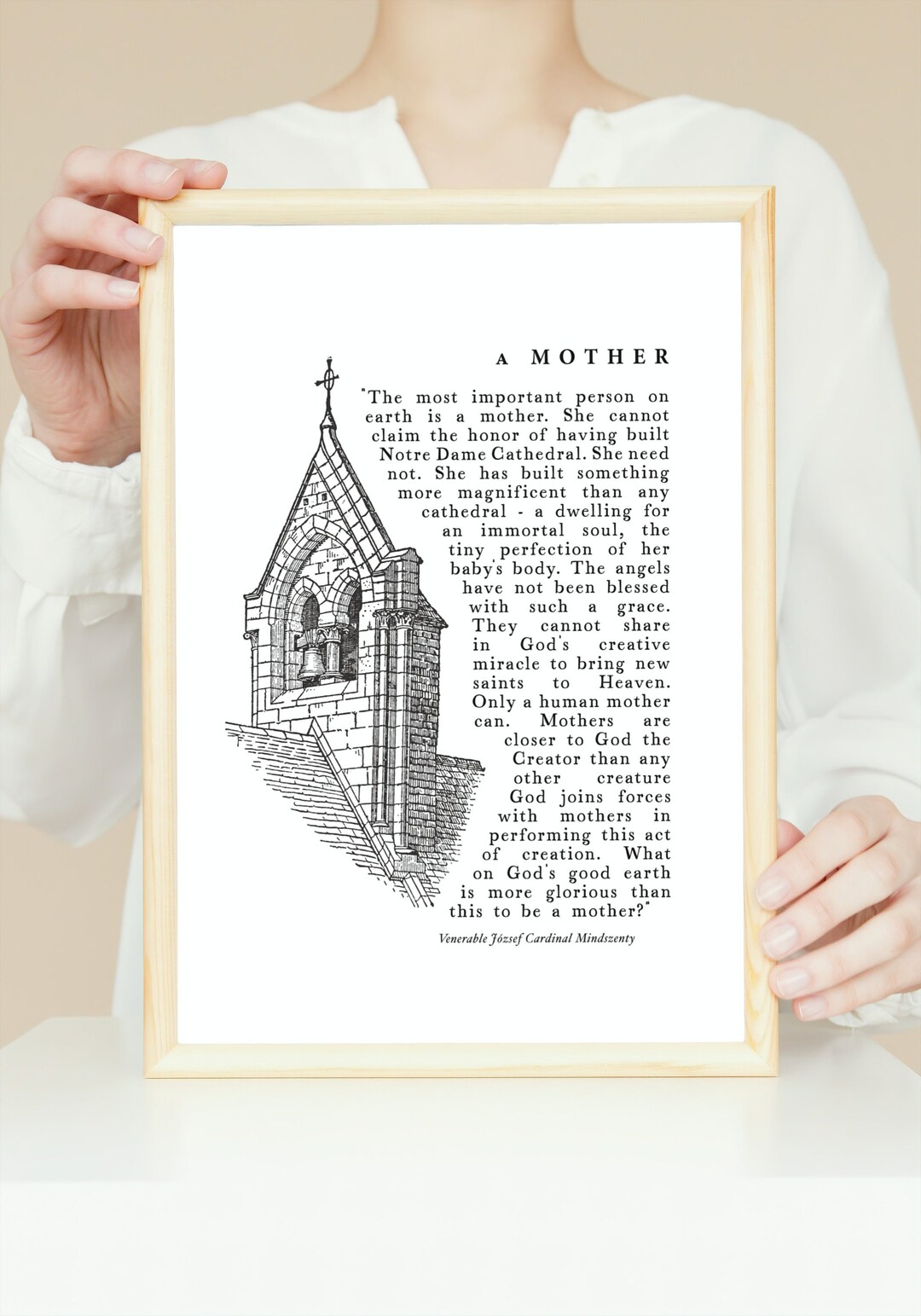Printable Catholic Mother Print | Catholic Mothers Day Gift | Cardinal ...