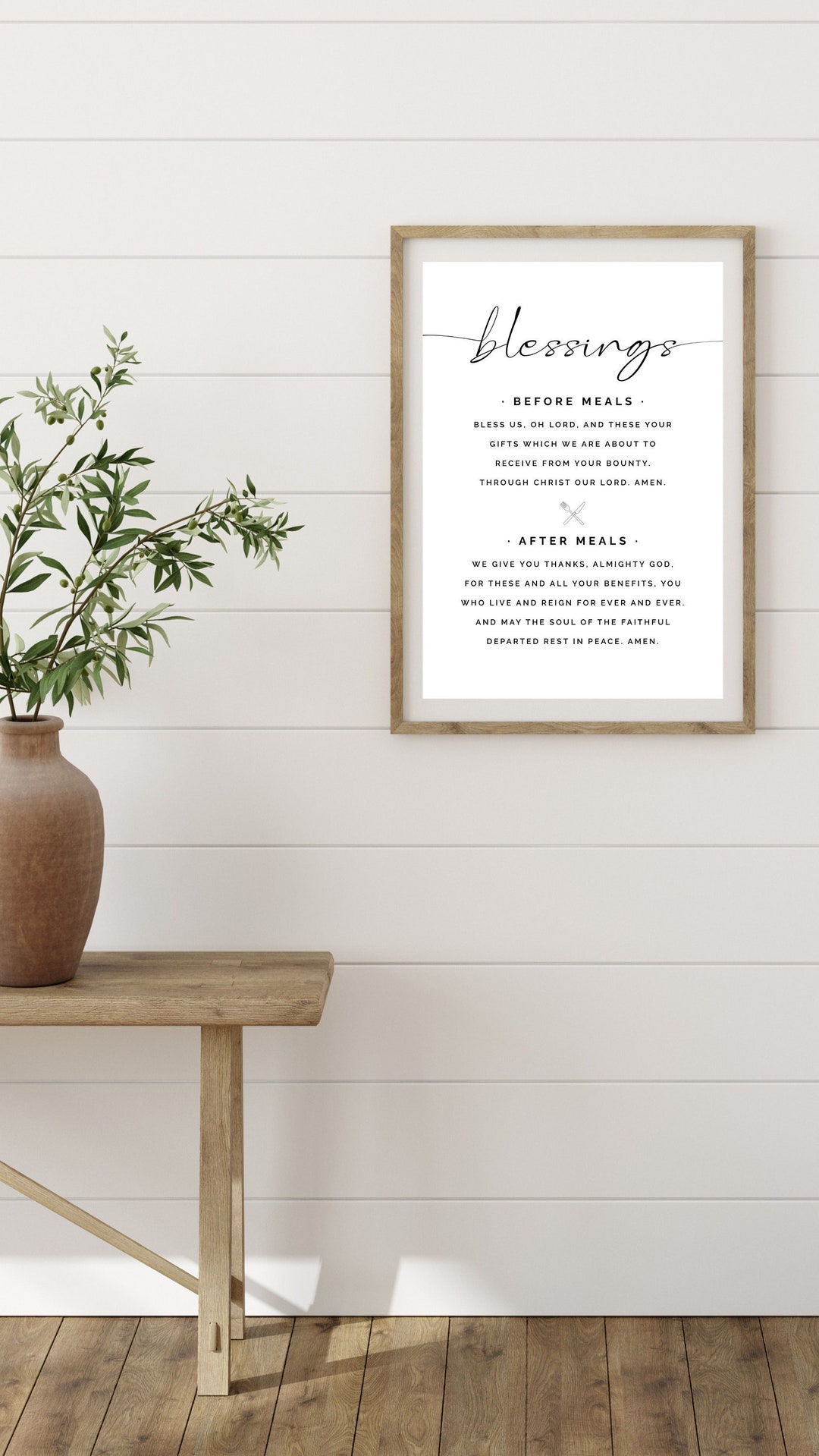 Printable Catholic Meal Blessing and Thanksgiving Prayers | Catholic ...
