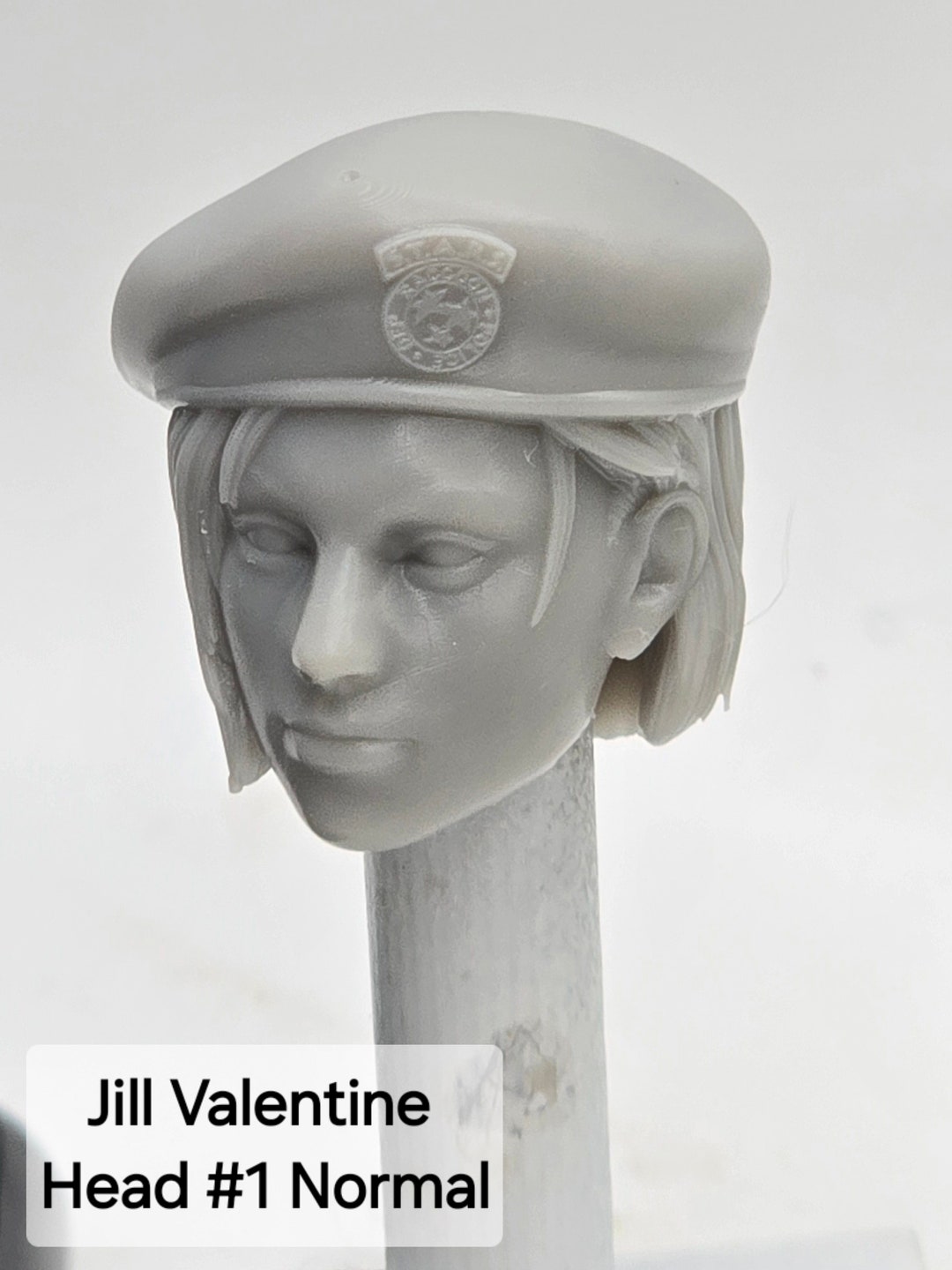 Custom 3d Printed Classified Marvel Multiverse RE4 Jill Valentine Heads ...