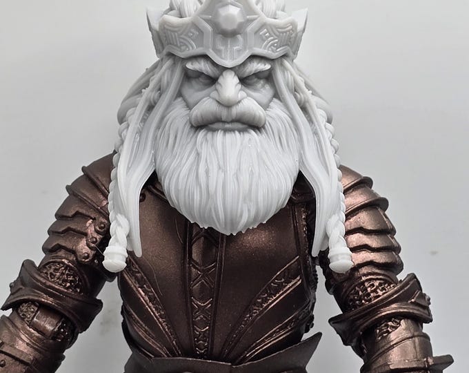 King Dorgar Ravenforge, Dwarf Head - Scaled for Mythic Legions 1.0 and ...