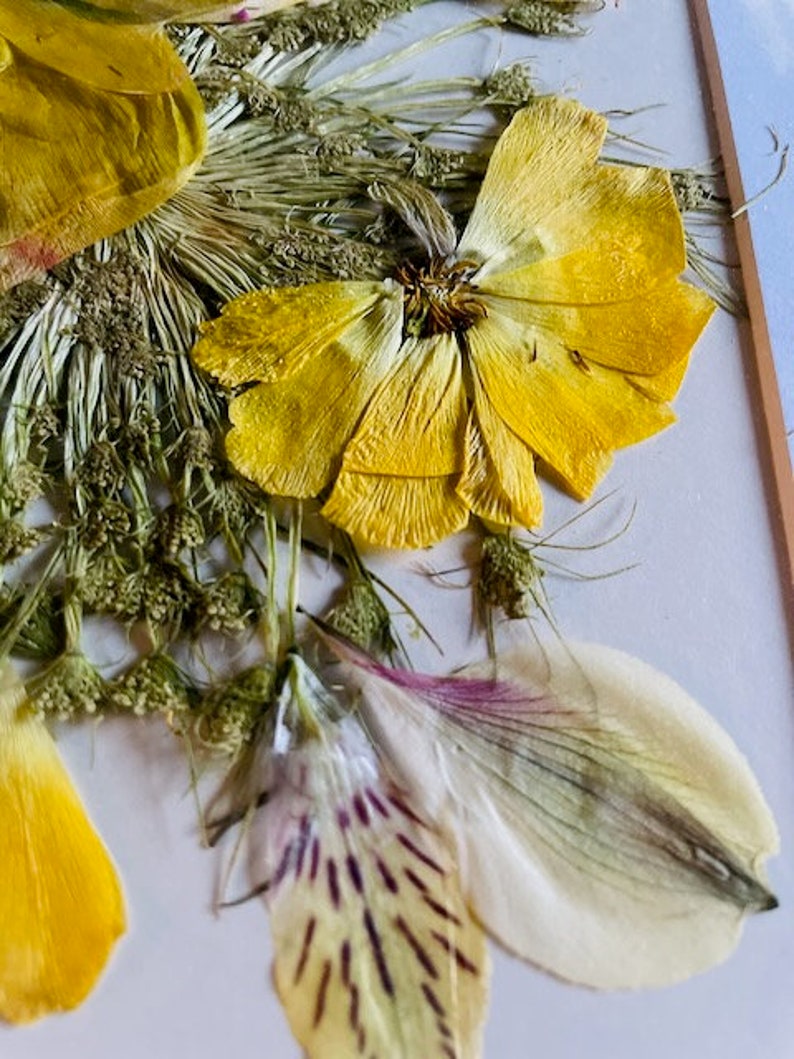 Pressed Floral Art / Pressed Flower Frame / Preserved Bouquets and ...