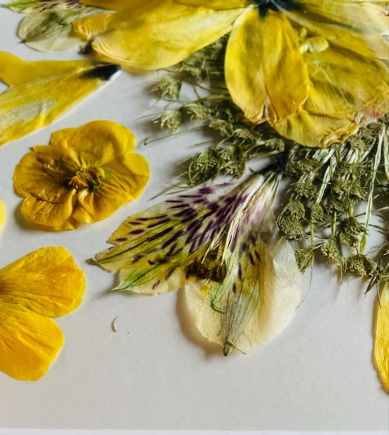 Pressed Floral Art / Pressed Flower Frame / Preserved Bouquets and ...