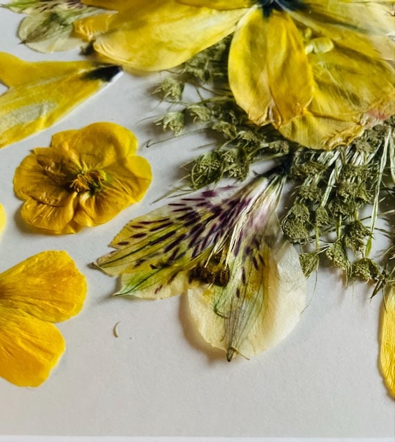 Pressed Floral Art / Pressed Flower Frame / Preserved Bouquets and ...