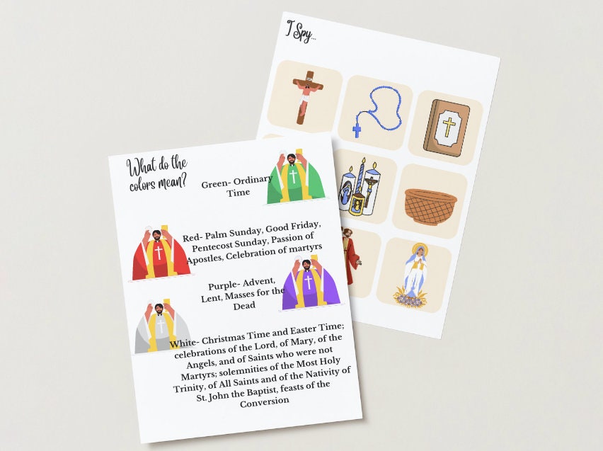 Catholic Mass Activity Bundle - Etsy