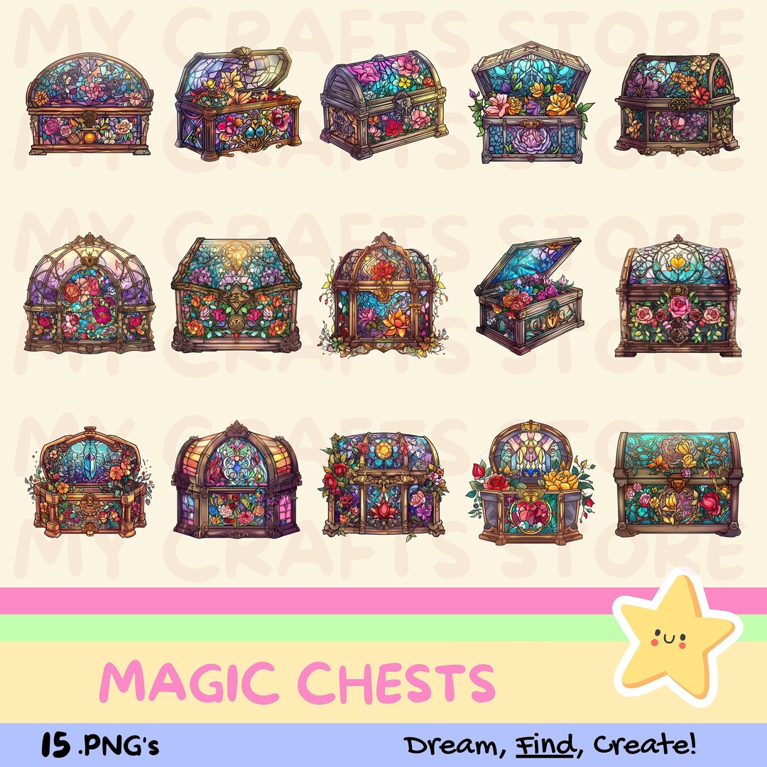 Magic Chests Clipart Clipart Clipart Download INSTANT - Etsy Australia