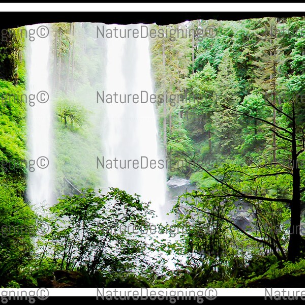 Waterfall Sticker - Etsy