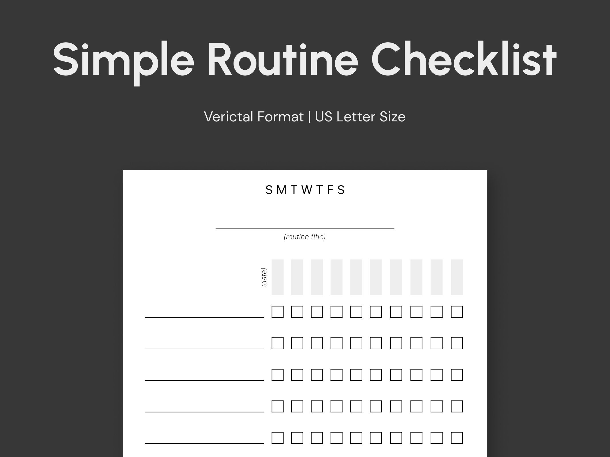 Flexible Routine Checklist - Etsy