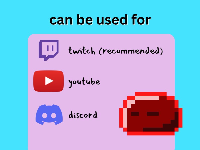 8 Bouncing Slimes Animated Emote Pack in Retro 8-bit Pixel Art | Twitch ...