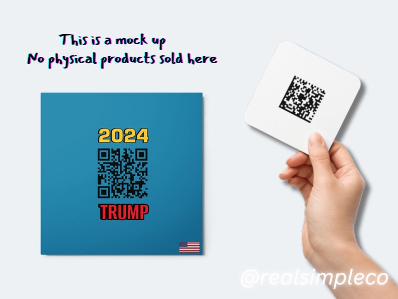 Trump QR Code SVG | Vote America QR Code Designs | Biden Trump Digital ...
