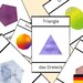 Shapes Flash Cards in German & English Bilingual | 17 Montessori Cards ...
