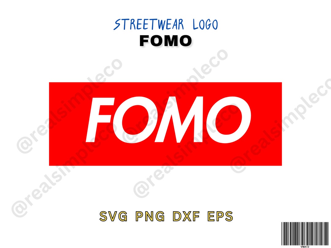 FOMO SVG Streetwear Logo Design Luxury Streetwear Logo - Etsy