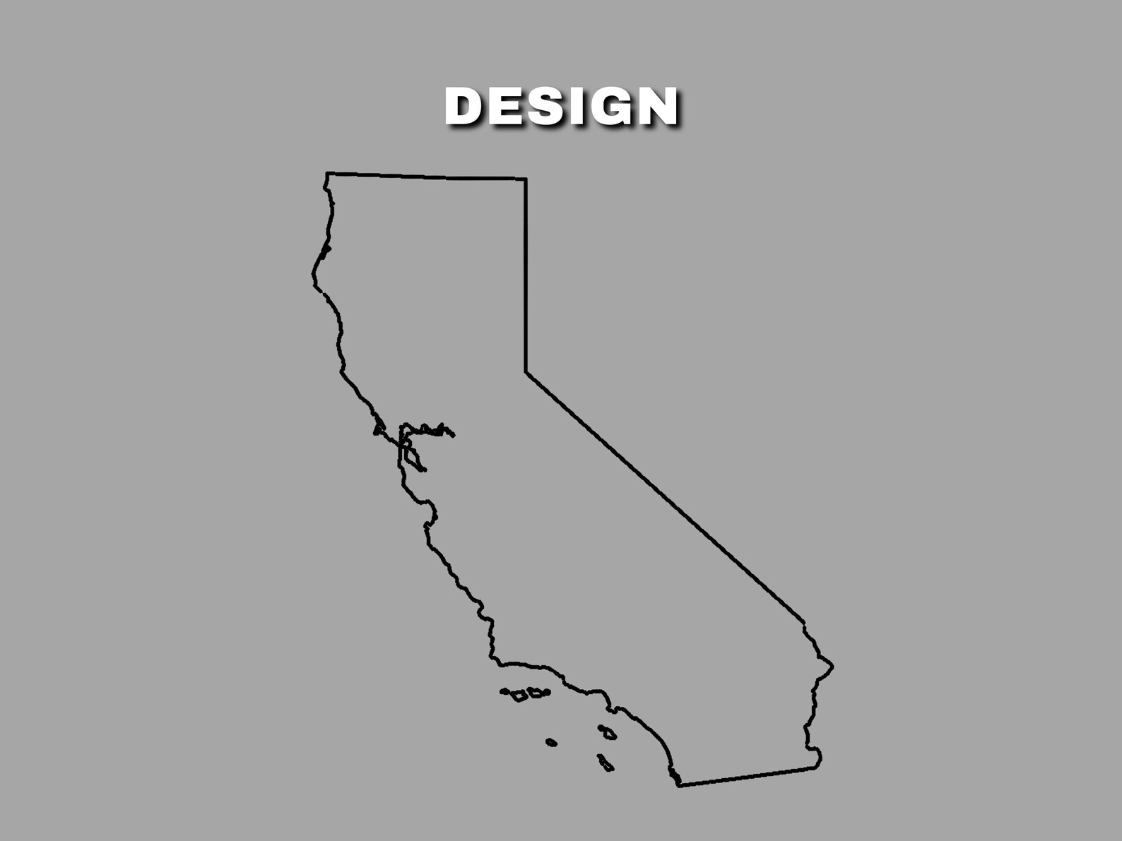 California State Map Outline SVG | Instant Download | Svg, Png, Eps ...