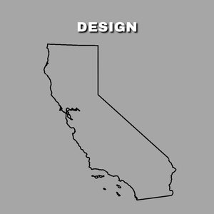 California State Map Outline SVG | Instant Download | Svg, Png, Eps ...
